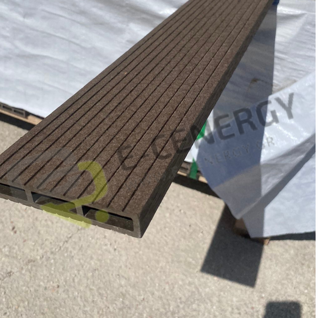 WPC Deck Περίφραξης Καφέ Σκούρο 3,90 m.